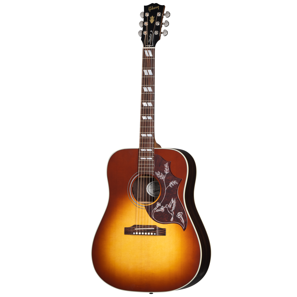 Gibson Hummingbird Studio Rosewood Burst - Western guitar med pickup ...