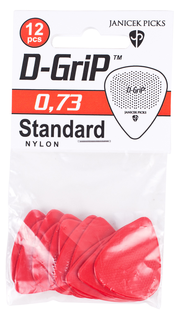 Janicek Picks D-Grip 0,73mm 12 Pack - Plektre - Allround Musik