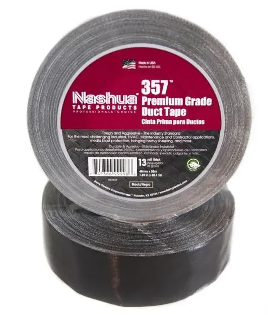 Nashua 357 Gaffatape - 48mm X 55m Sort - Tape - Allround Musik