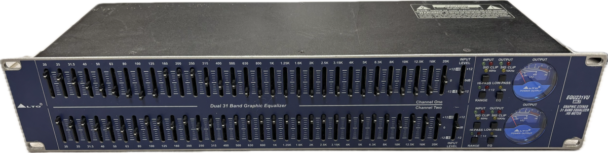 (BRUGT) Alto EQU231VU Equalizer mk2 - Brugte produkter - Allround Musik